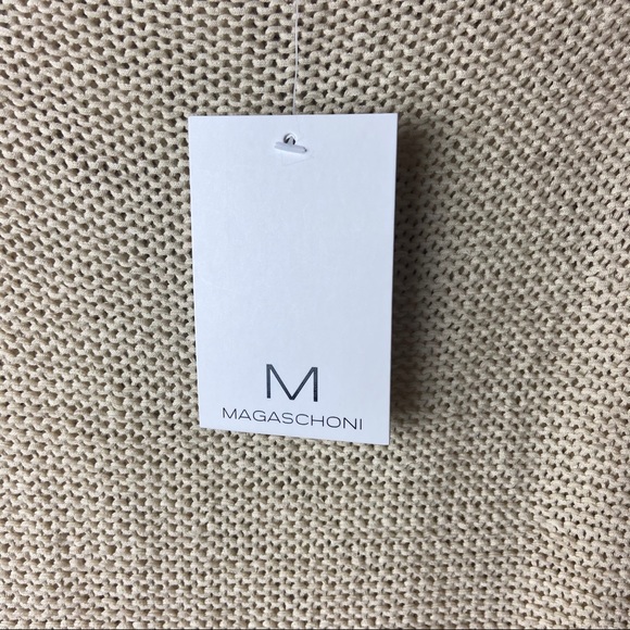 Magaschoni | Sweaters | Magaschoni Cream Knit Pullover Long Sleeve ...
